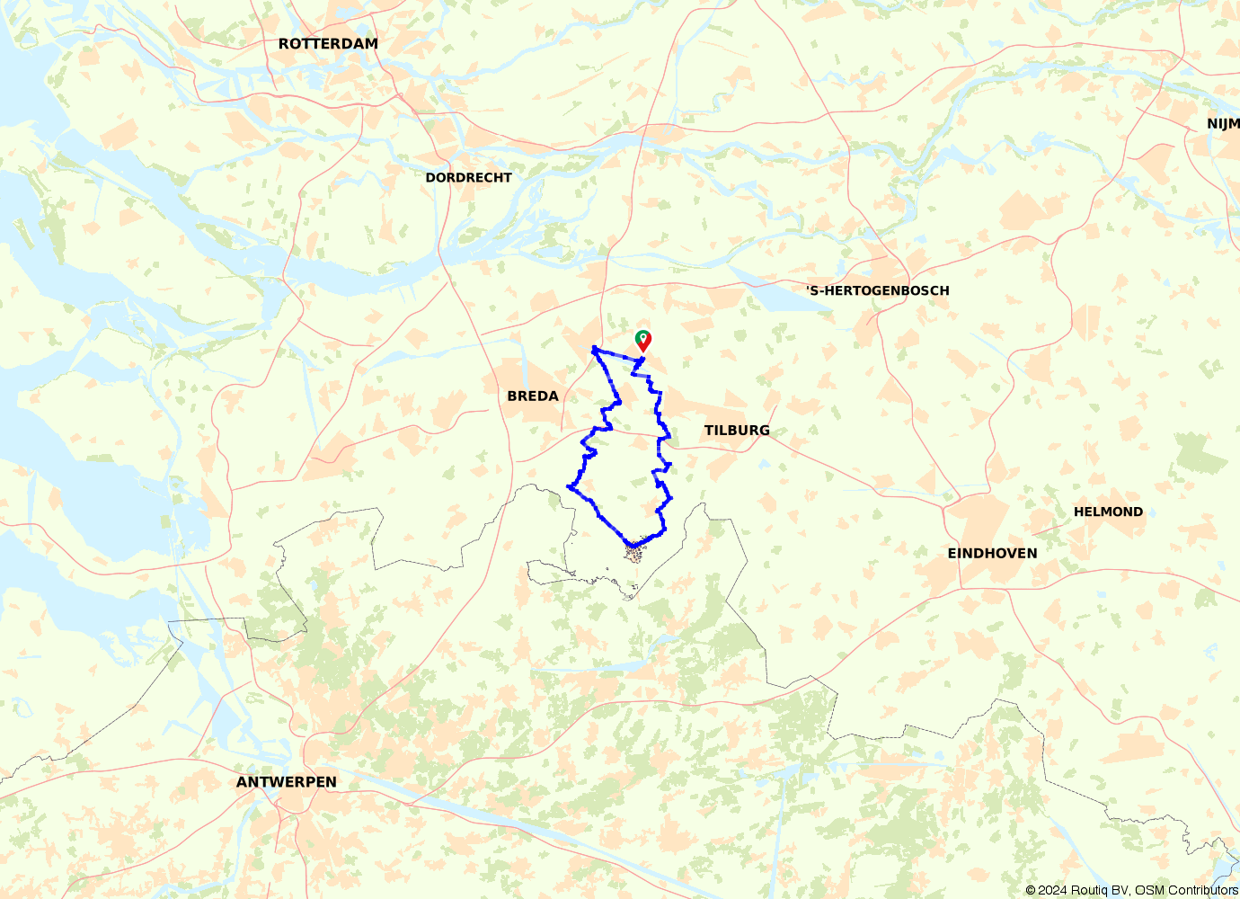 Alphen BaarleNassau Chaam Dongen - Dongen - Cycling route | Route.nl