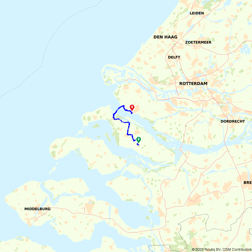 Hellevoetsluis - Goeree-Overflakkee - Cycling route | Route.nl