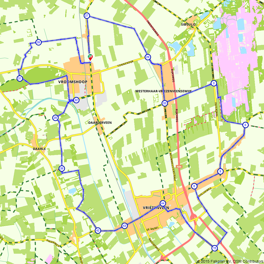 Overijssel - Vroomshoop - 44km - Twenterand - Fietsroute | Route.nl