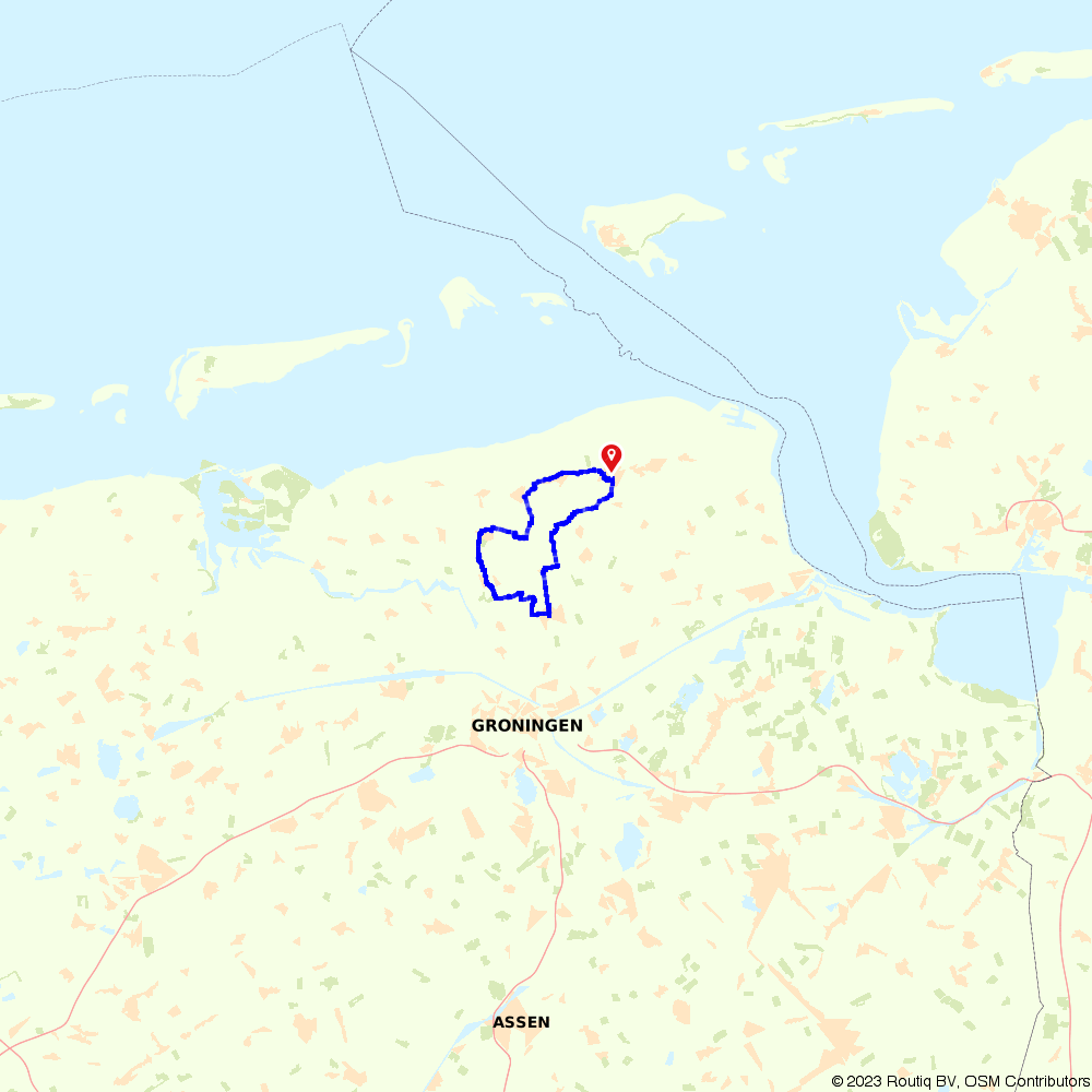 Tour Uithuizen-Bedum-Winsum-Uithuizen - Het Hogeland - Cycling route ...