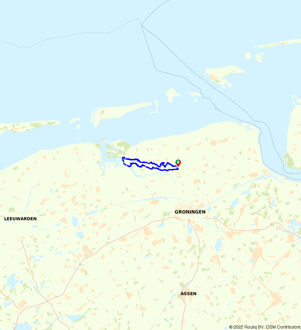 Winsum - Zoutkamp - Het Hogeland - Wandelroute | Route.nl
