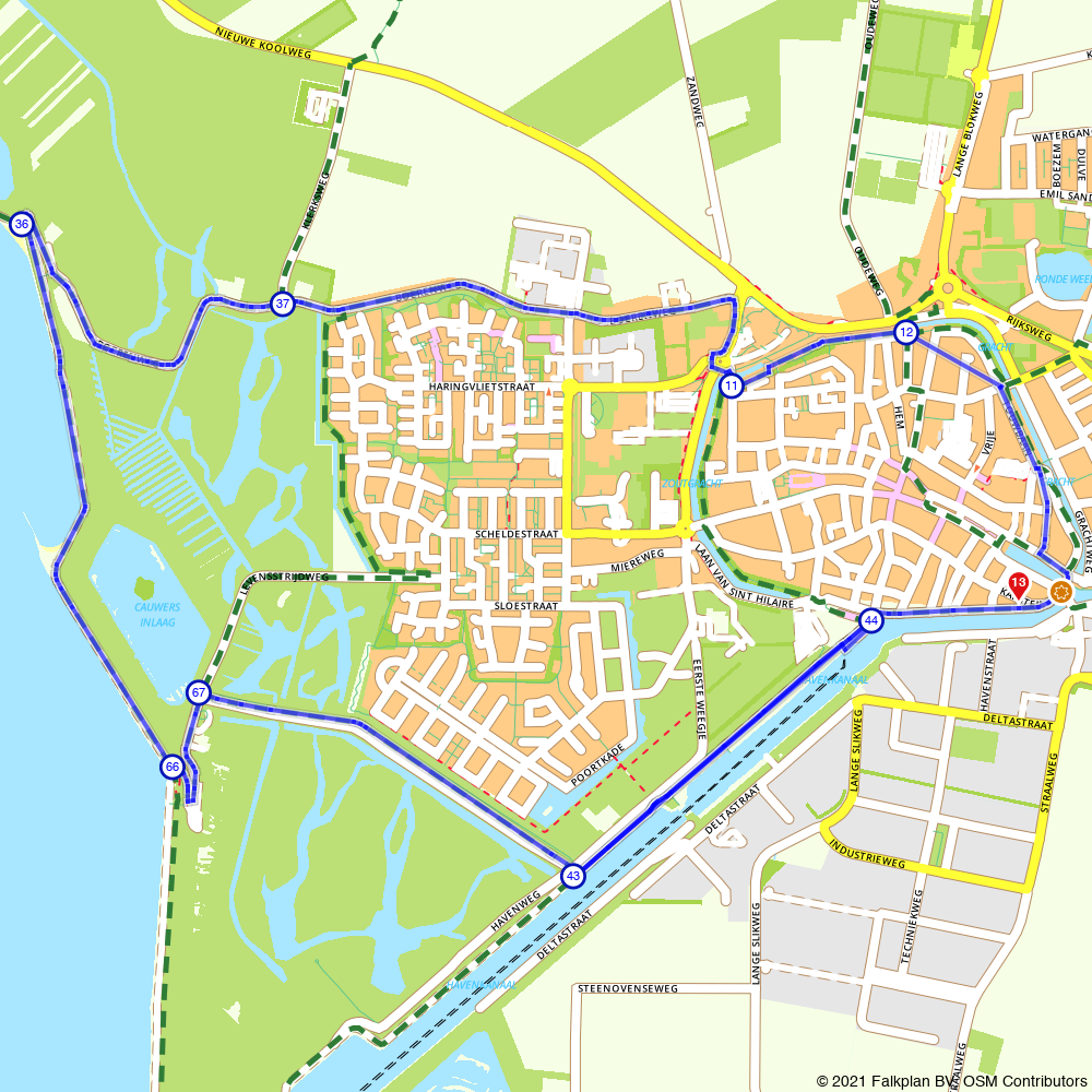 Tour of Zierikzee and Oosterschelde - Schouwen-Duiveland - Hiking route ...