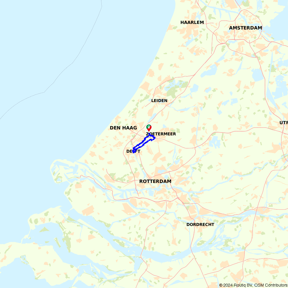 Delftse Hout Tour and highlights of Delft - Zoetermeer - Cycling route ...