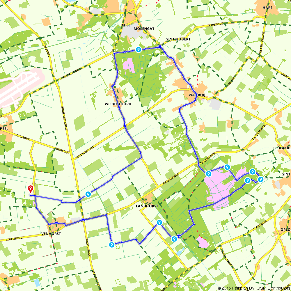 Route through Boekel - Boekel - Cycling route | Route.nl