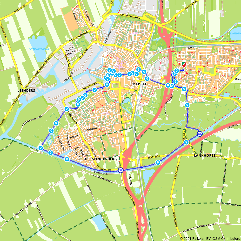 Round Meppel - Staphorsterveld - Meppel - Hiking route | Route.nl
