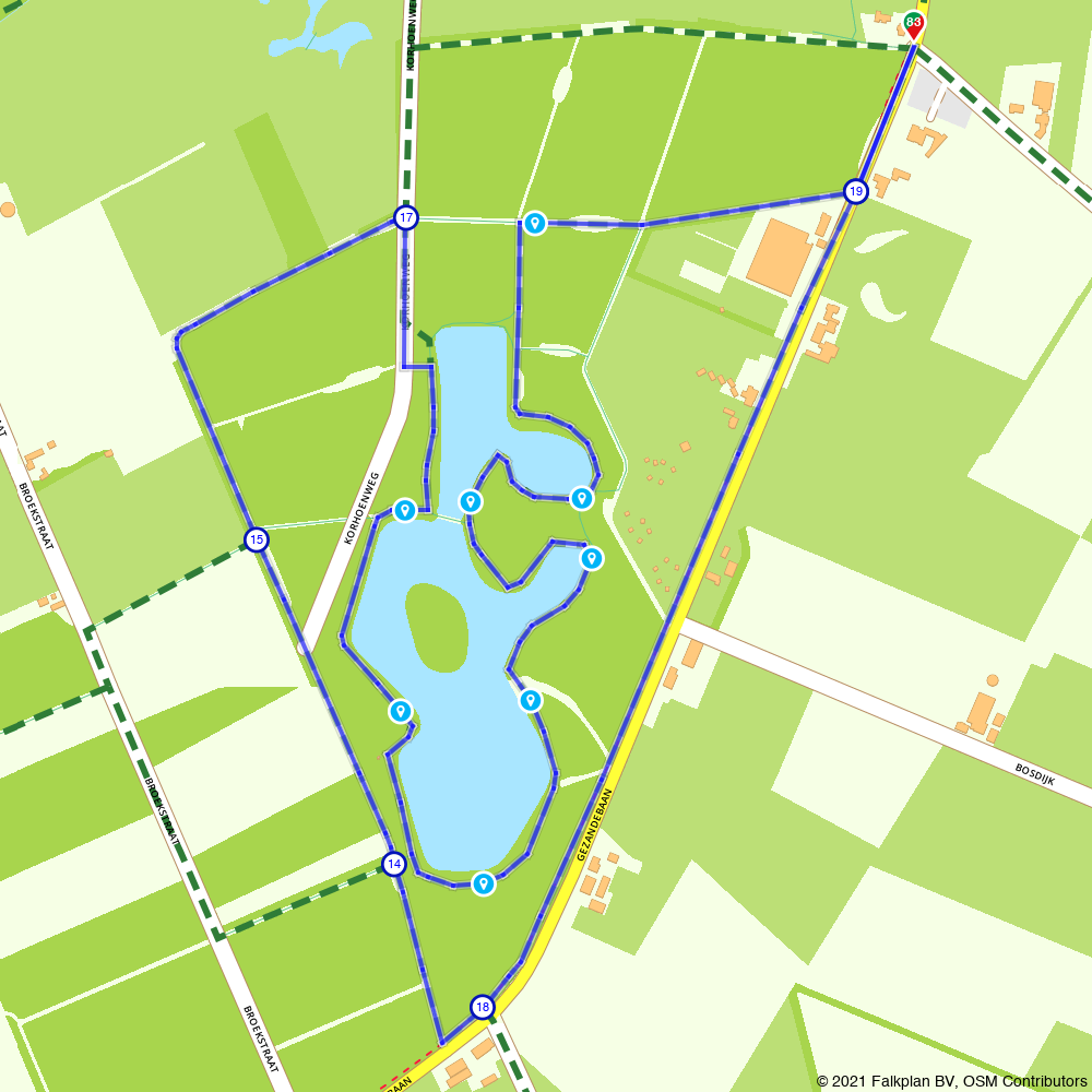 Rondje Visvijver Heusden - Asten - Wandelroute | Route.nl