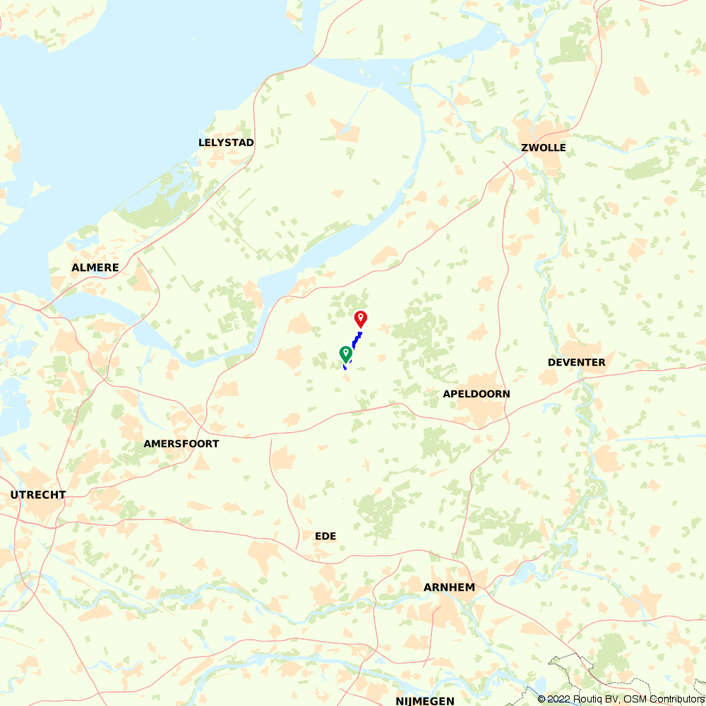 first route - Ermelo - Hiking route | Route.nl