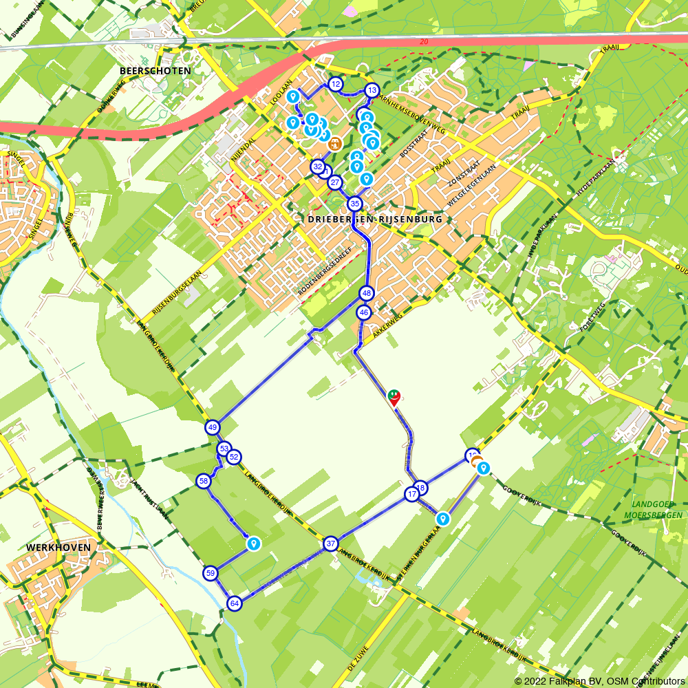 Cosy clog route in Driebergen-Rijsenburg - Utrechtse Heuvelrug - Hiking ...