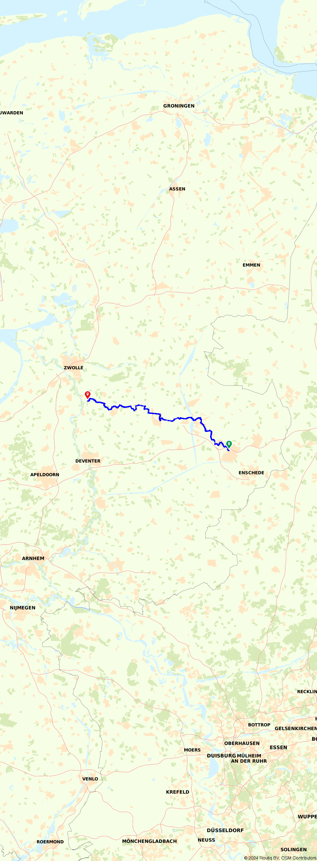 Hengelo to Wijhe - Hengelo - Cycling route | Route.nl