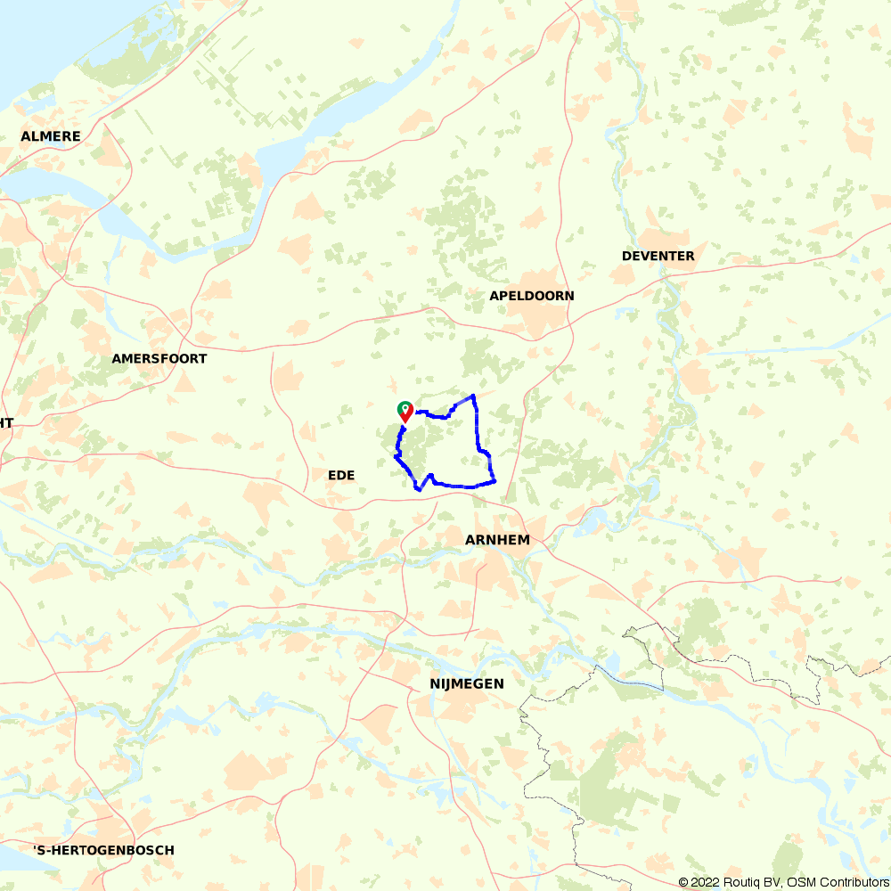 Hoenderloo - Ede - Cycling route | Route.nl
