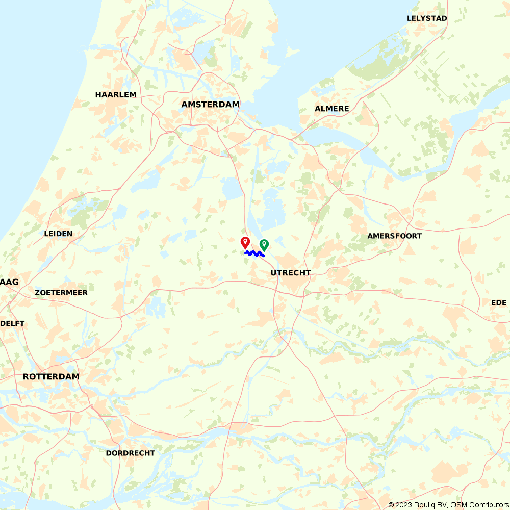 3217392 Walking route to Kasteel de Haar (one-way)