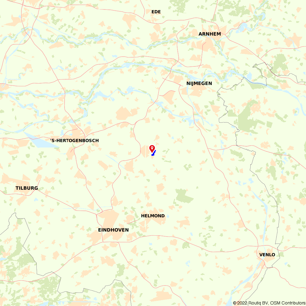 rondje de kleuter volkel - Uden - Wandelroute | Route.nl