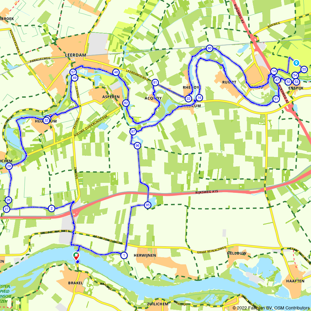 Tour of the Linge from Leerdam to Mariënwaerdt - Zaltbommel - Cycling ...