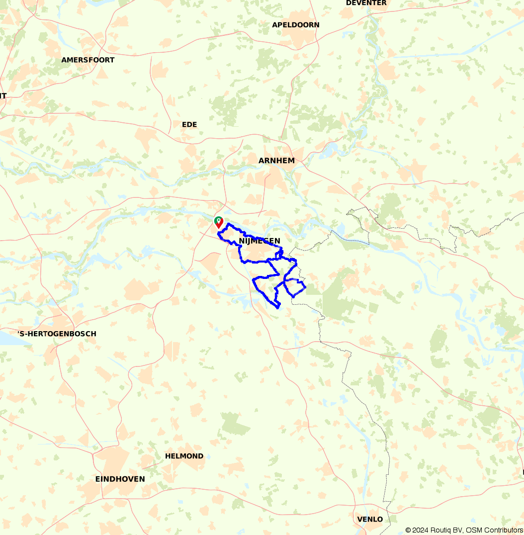 ZAE Climbing Groesbeek - Beuningen - Cycling route | Route.nl