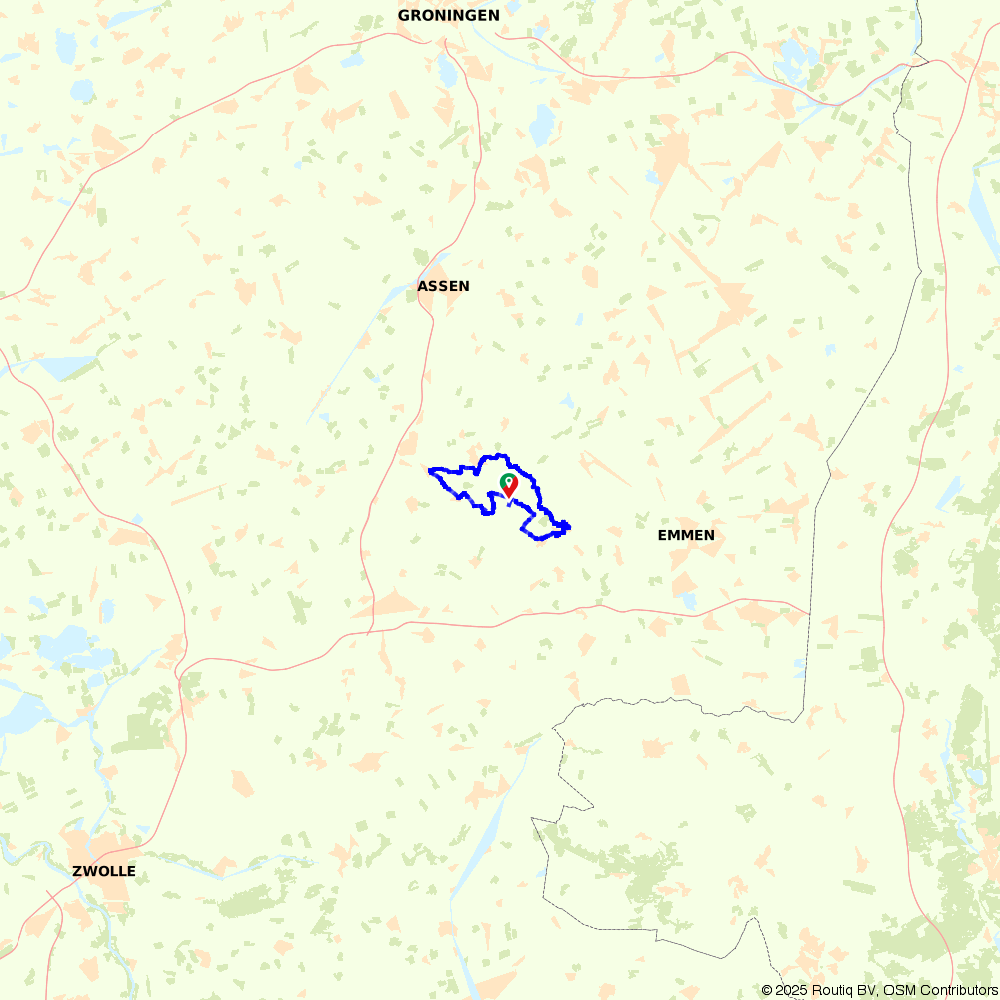 Tour of Westerbork, Aalden and Zweeloo - Midden-Drenthe - Cycling route ...