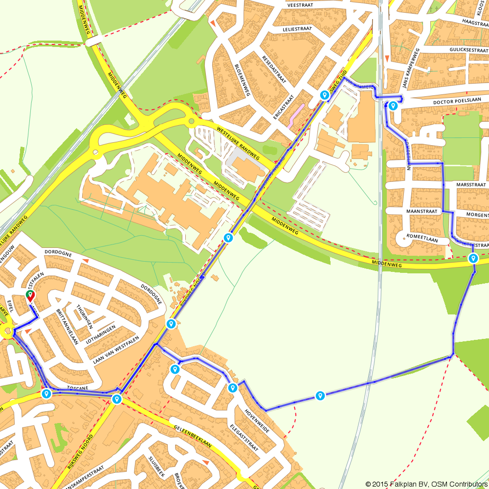 Walking route - Geleen - Hiking route | Route.nl