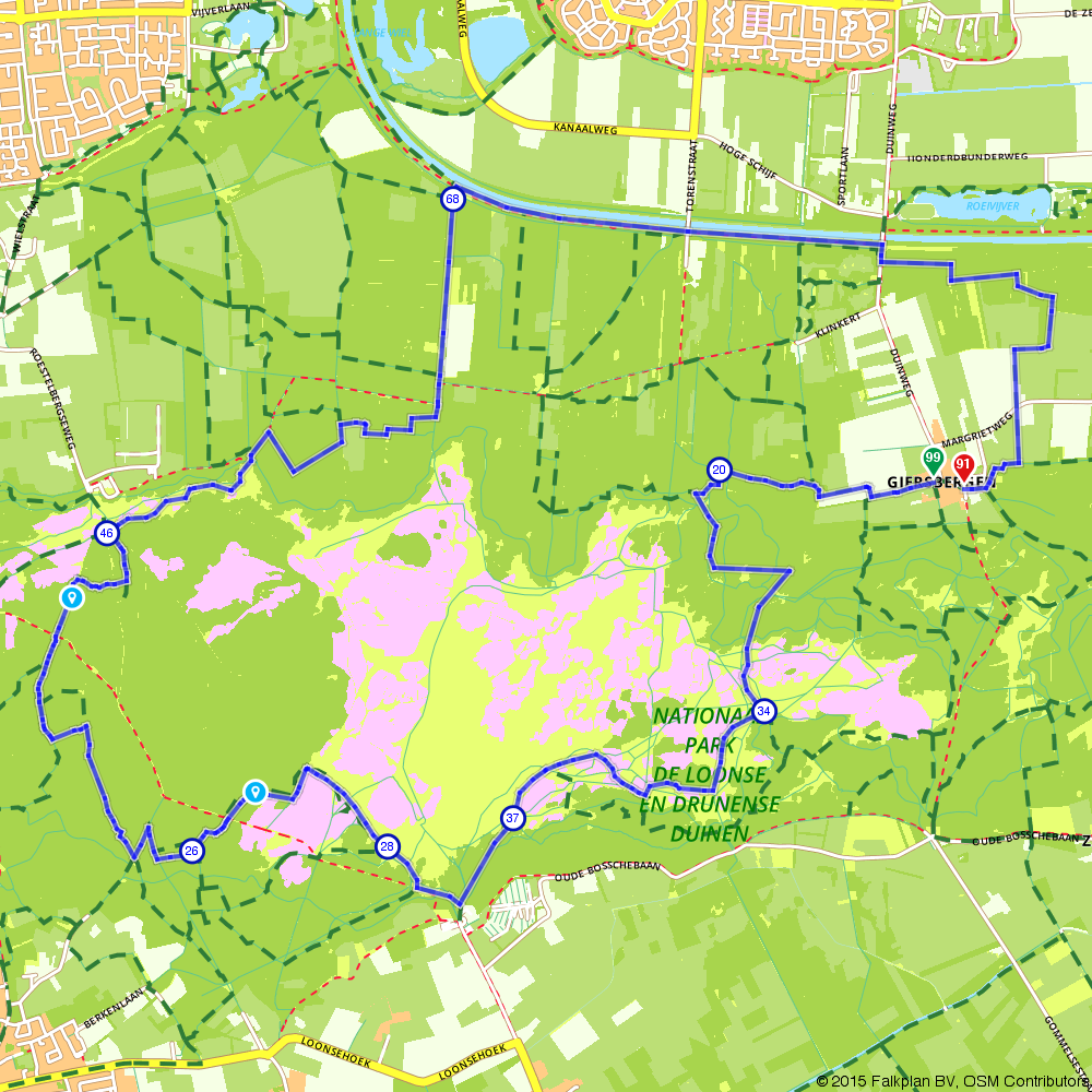 Drunense Duinen 1 - Heusden - Wandelroute | Route.nl