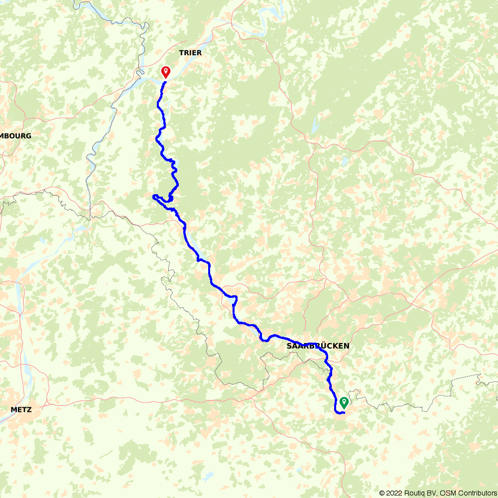 Saar-Radweg - Sarreguemines - Fietsroute | Route.nl