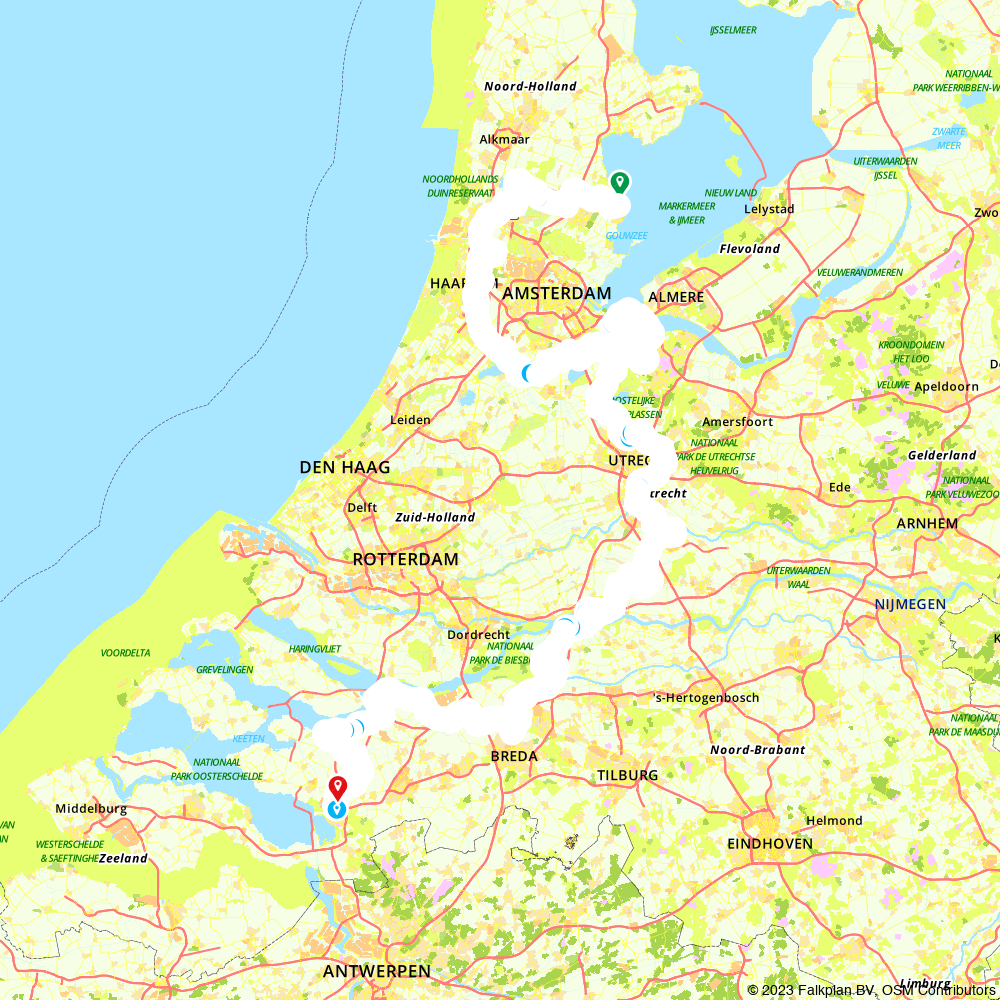 Routiq - 3257553 LF Waterlinieroute Edam - Bergen op Zoom