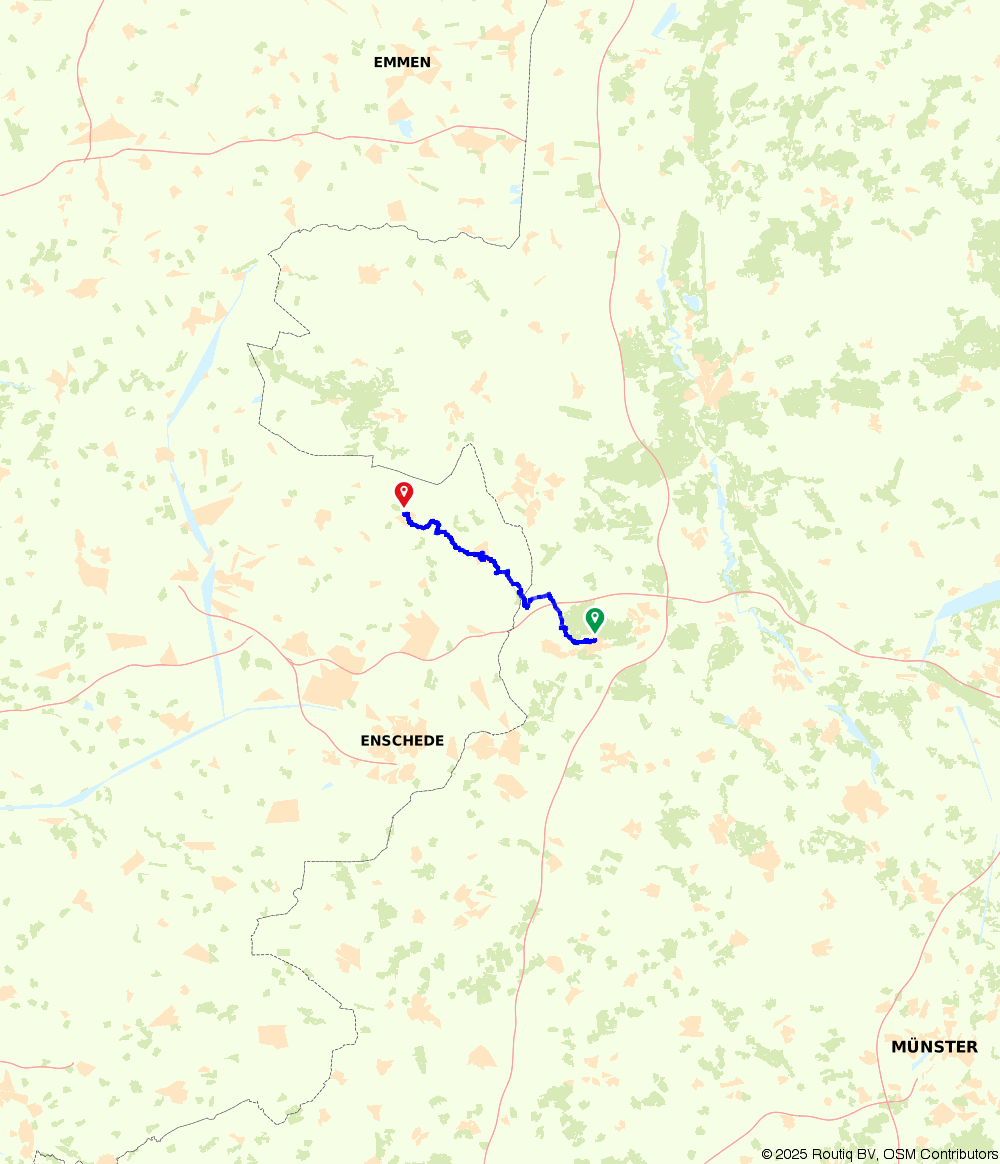 bad bentheim to ootmarsum - Bad Bentheim - Cycling route | Route.nl
