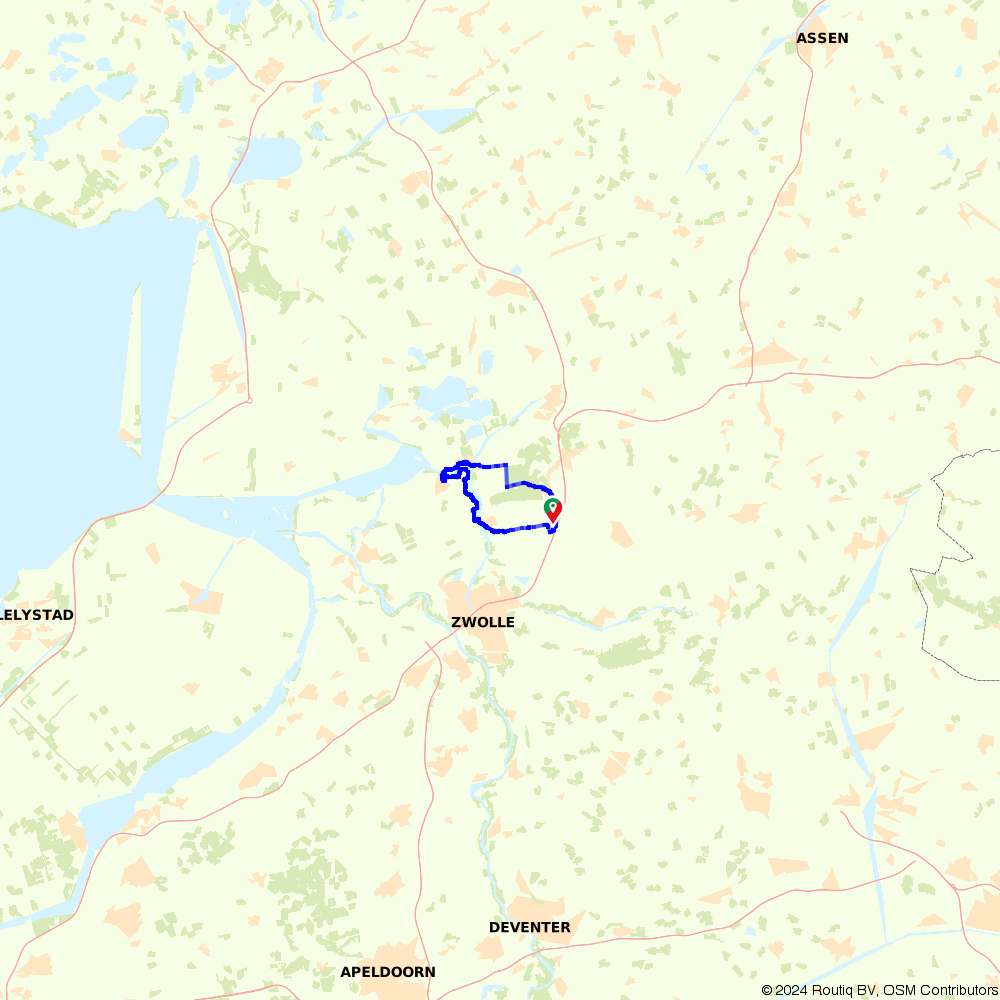 Tour of Hasselt, Genemuiden and Zwartsluis - Zwolle - Cycling route ...