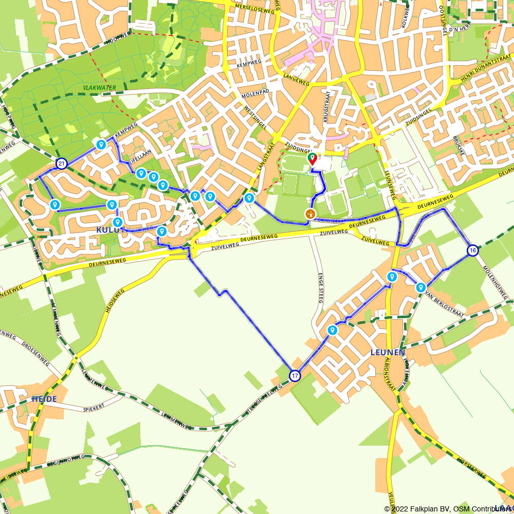Walking route ATV-Leunen-Veltum - Venray - Hiking route | Route.nl