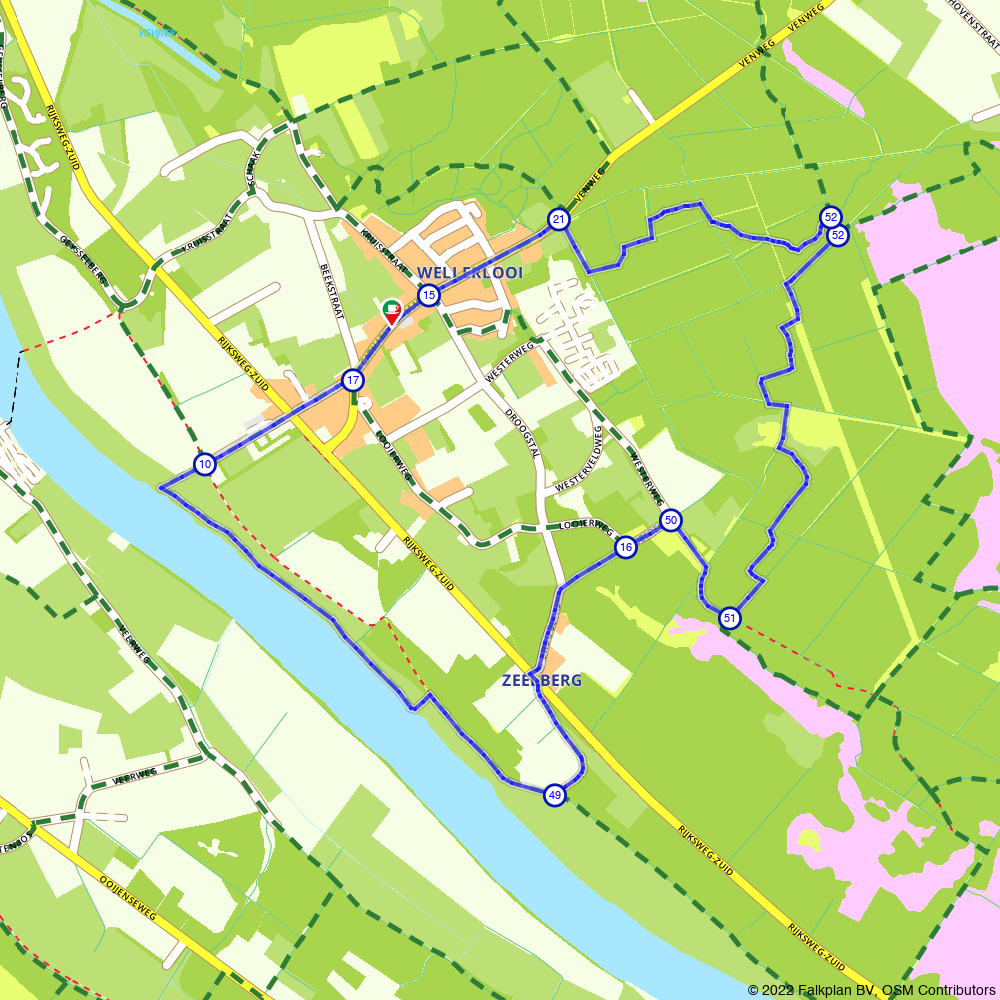Circular walk Wellerlooi - Bergen - Hiking route | Route.nl