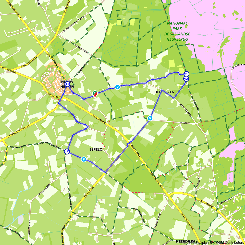 Tour of Espelo and Nieuw Heeten - Rijssen-Holten - Hiking route | Route.nl