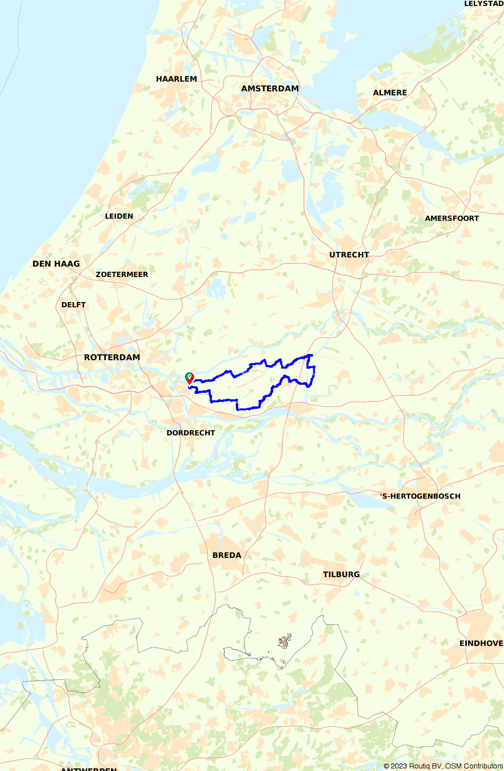 Tour of Alblasserwaard - Alblasserdam - Cycling route | Route.nl