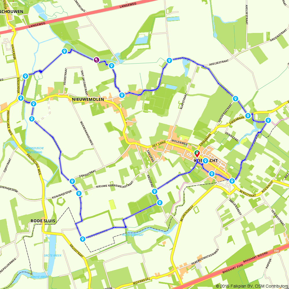 Tour of Kuwait - Terneuzen - Hiking route | Route.nl