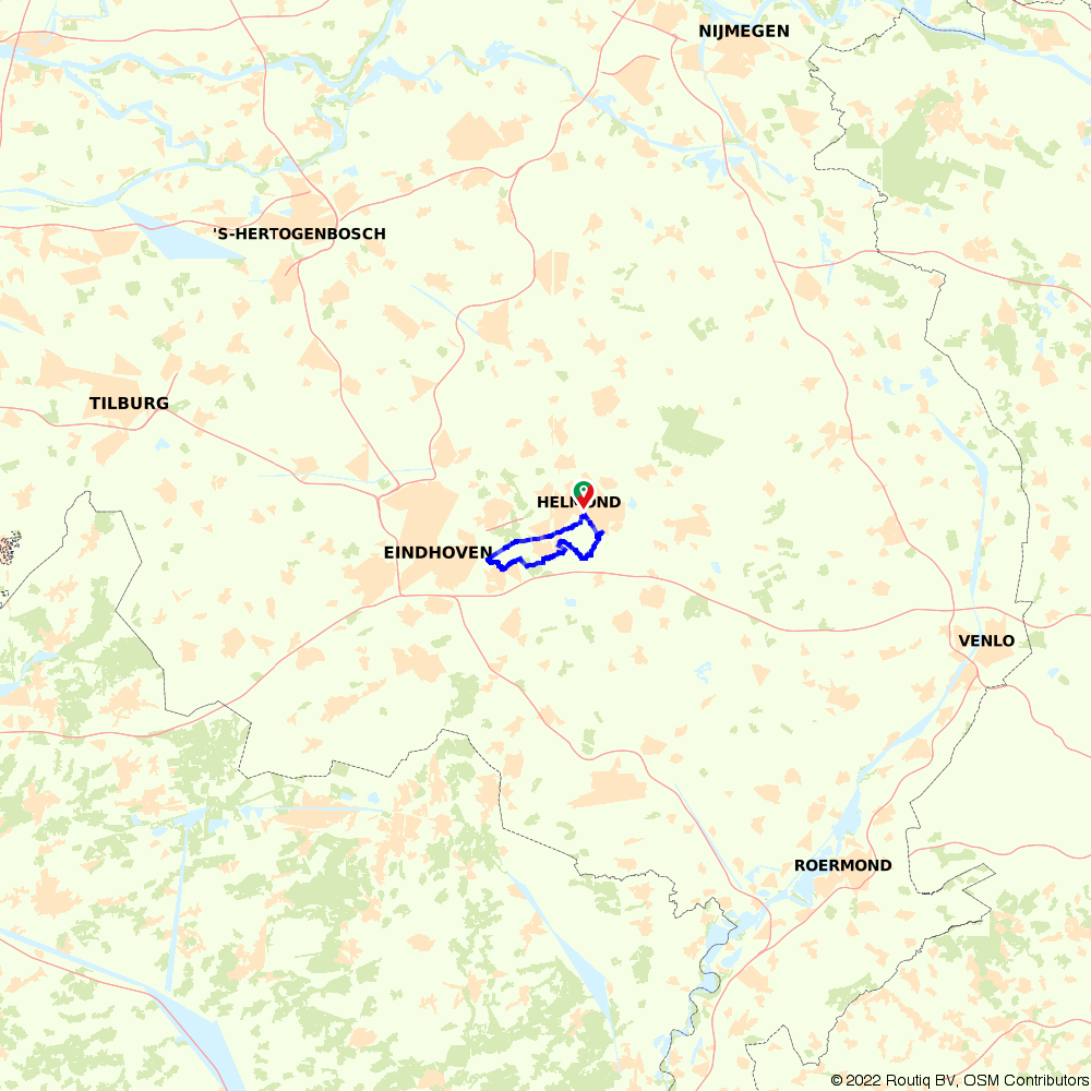 Meandering along the Kleine Dommel - Helmond - Cycling route | Route.nl