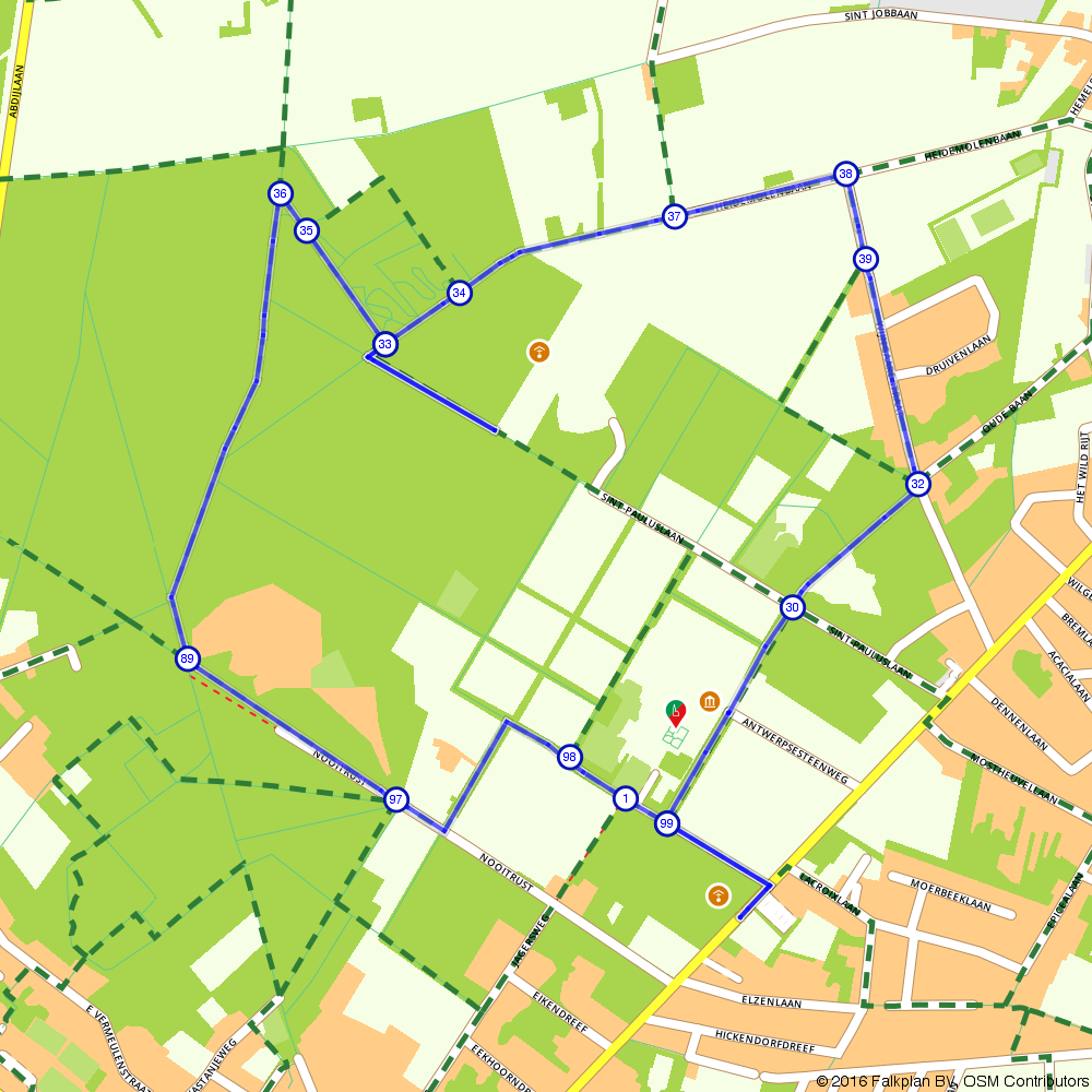 Walking tour on the Trappist path - Malle - Hiking route | Route.nl