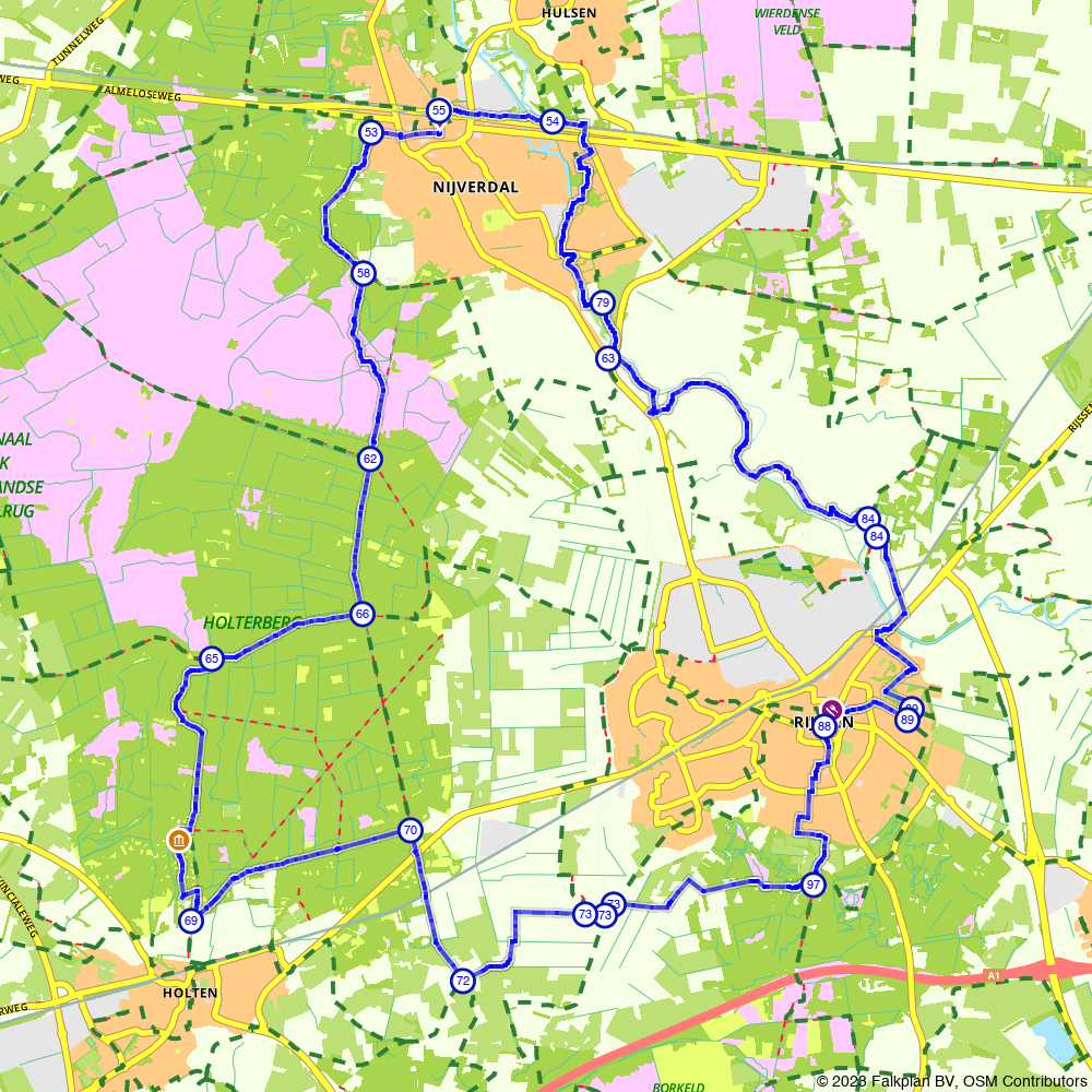 Tour of hilly Salland: Nijverdal and Rijssen - Hellendoorn - Cycling ...