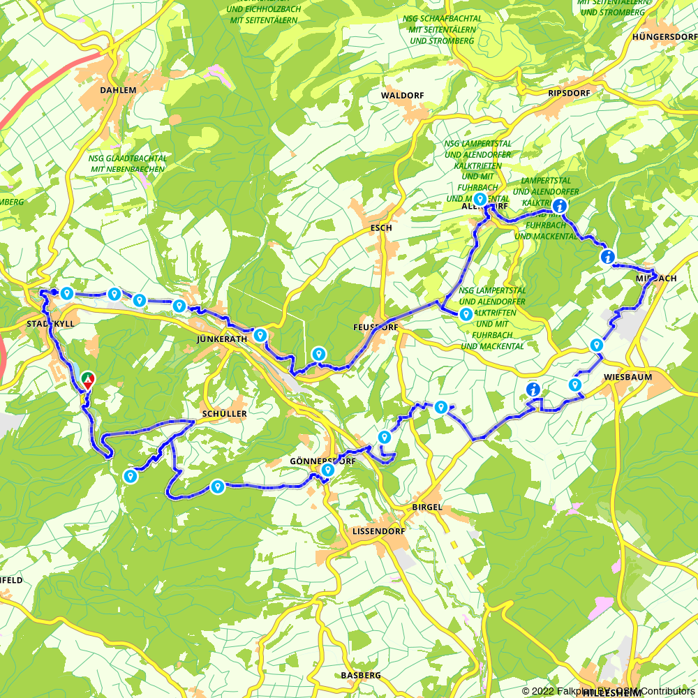 round city sky 2 - Stadtkyll - Cycling route | Route.nl