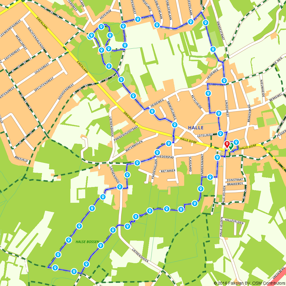 WW - Zandhoven - Zoersel - Hiking route | Route.nl