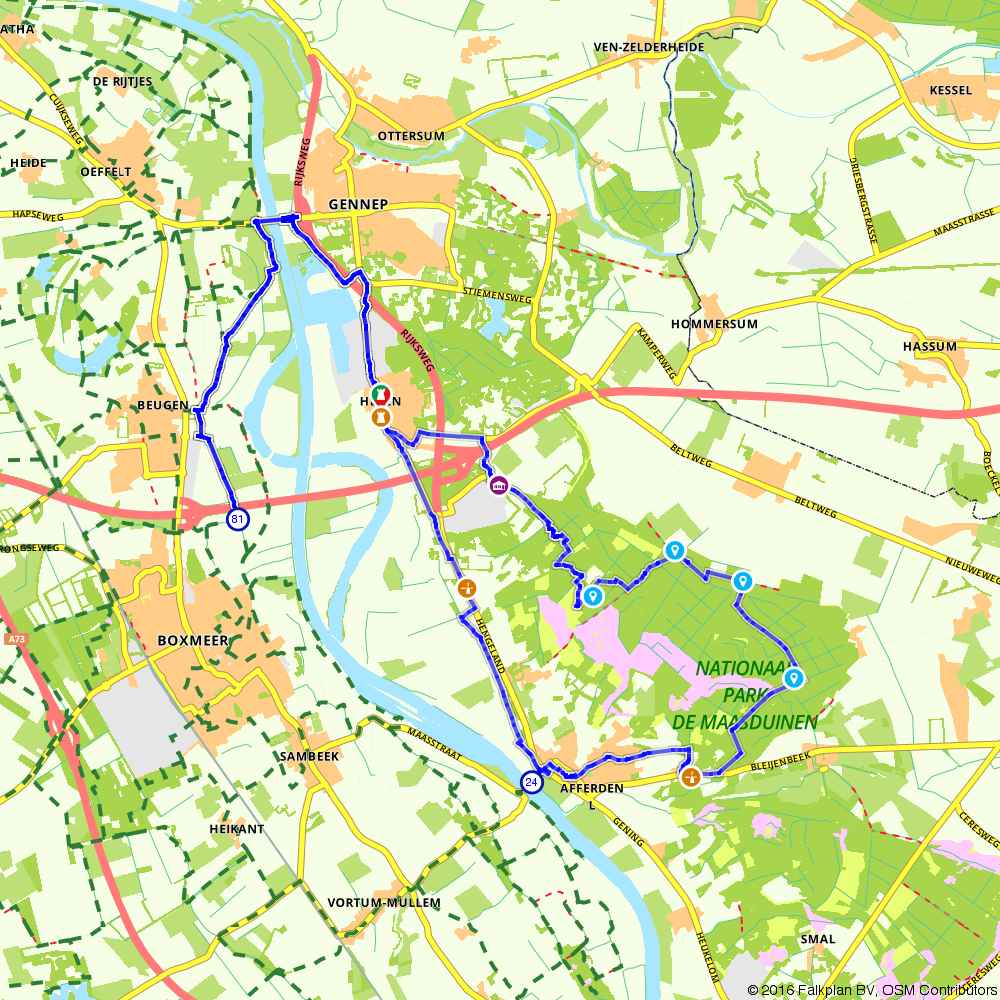 Hey walk - Gennep - Hiking route | Route.nl
