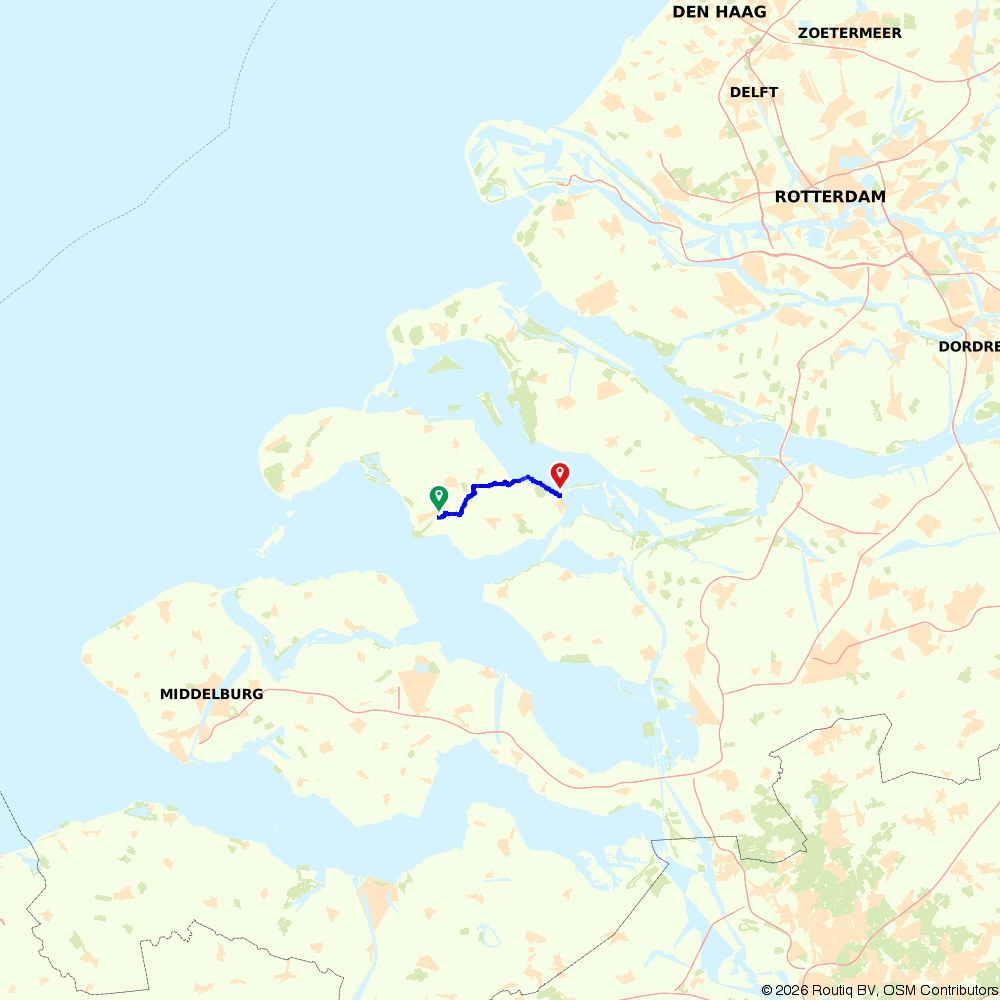 Bruinisse - Schouwen-Duiveland - Cycling route | Route.nl