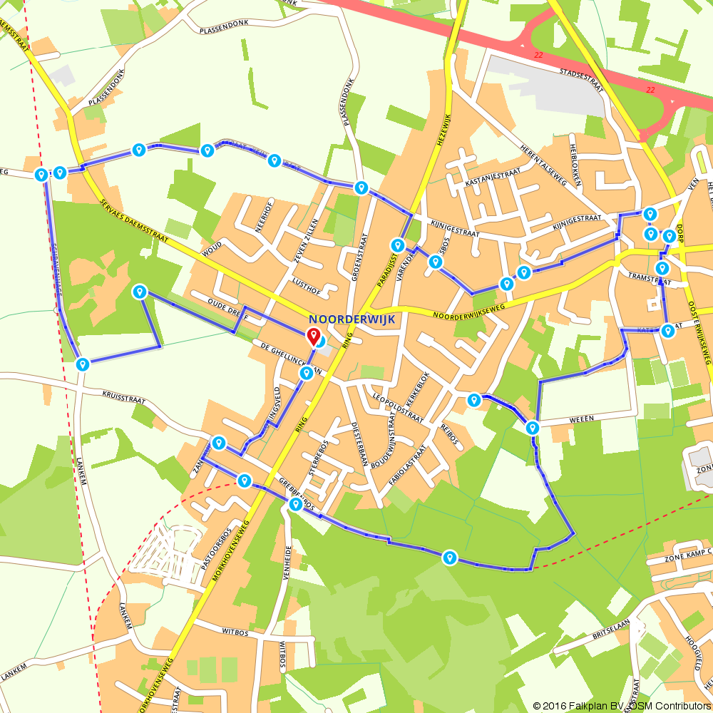 WW - Noorderwijk via't Hulsenhof - Olen - Noorderwijk - Herentals ...