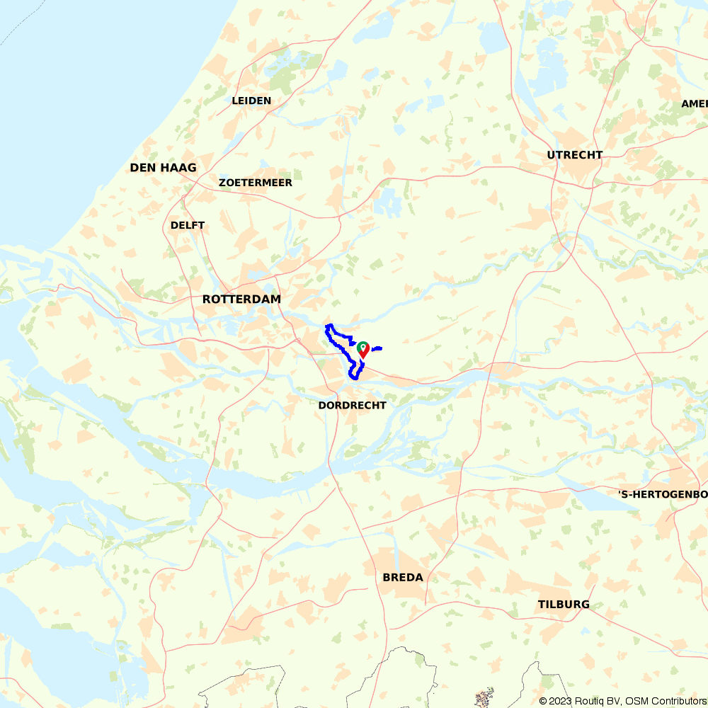 Around Kinderdijk - Papendrecht - Cycling route | Route.nl