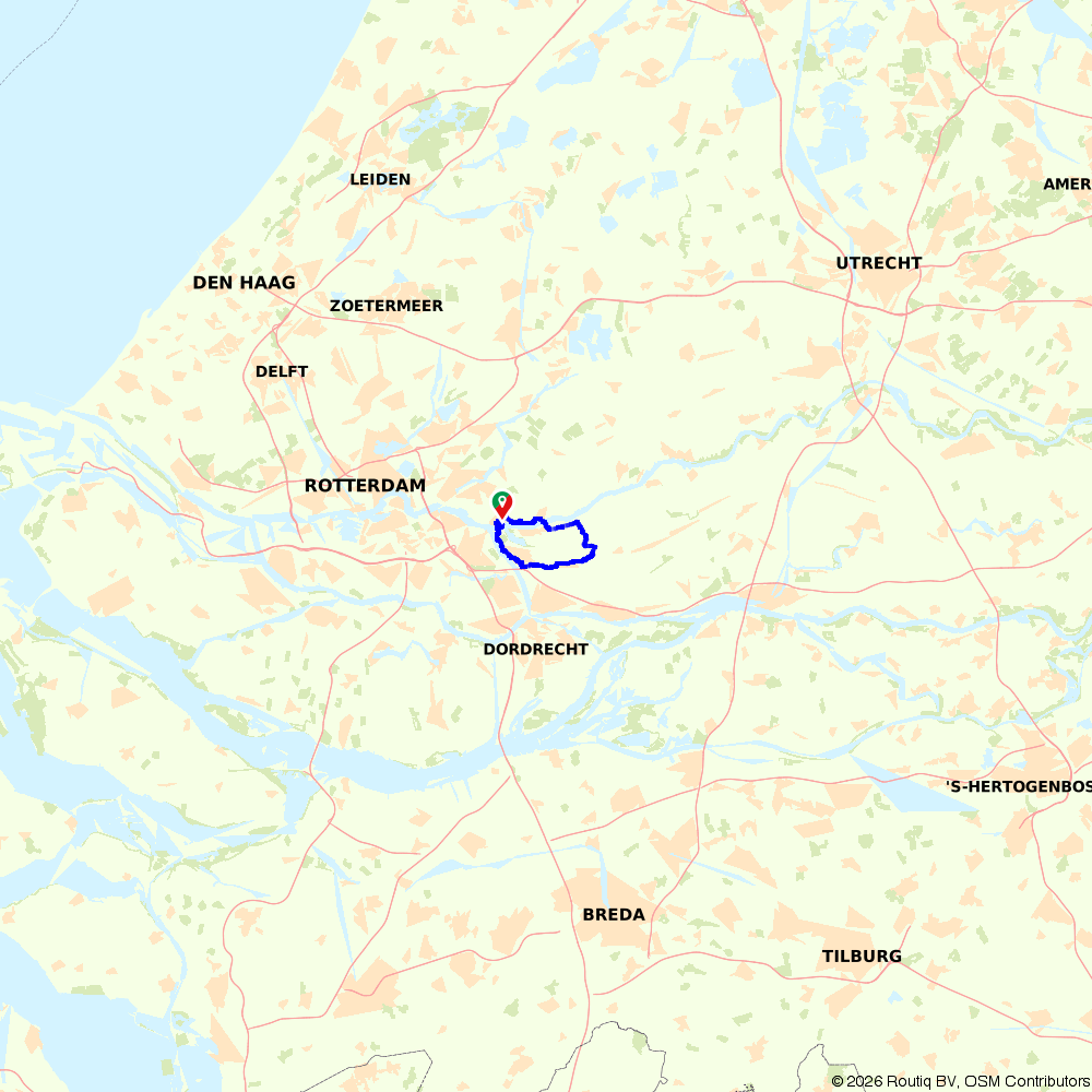 kinderdijk - Molenlanden - Cycling route | Route.nl