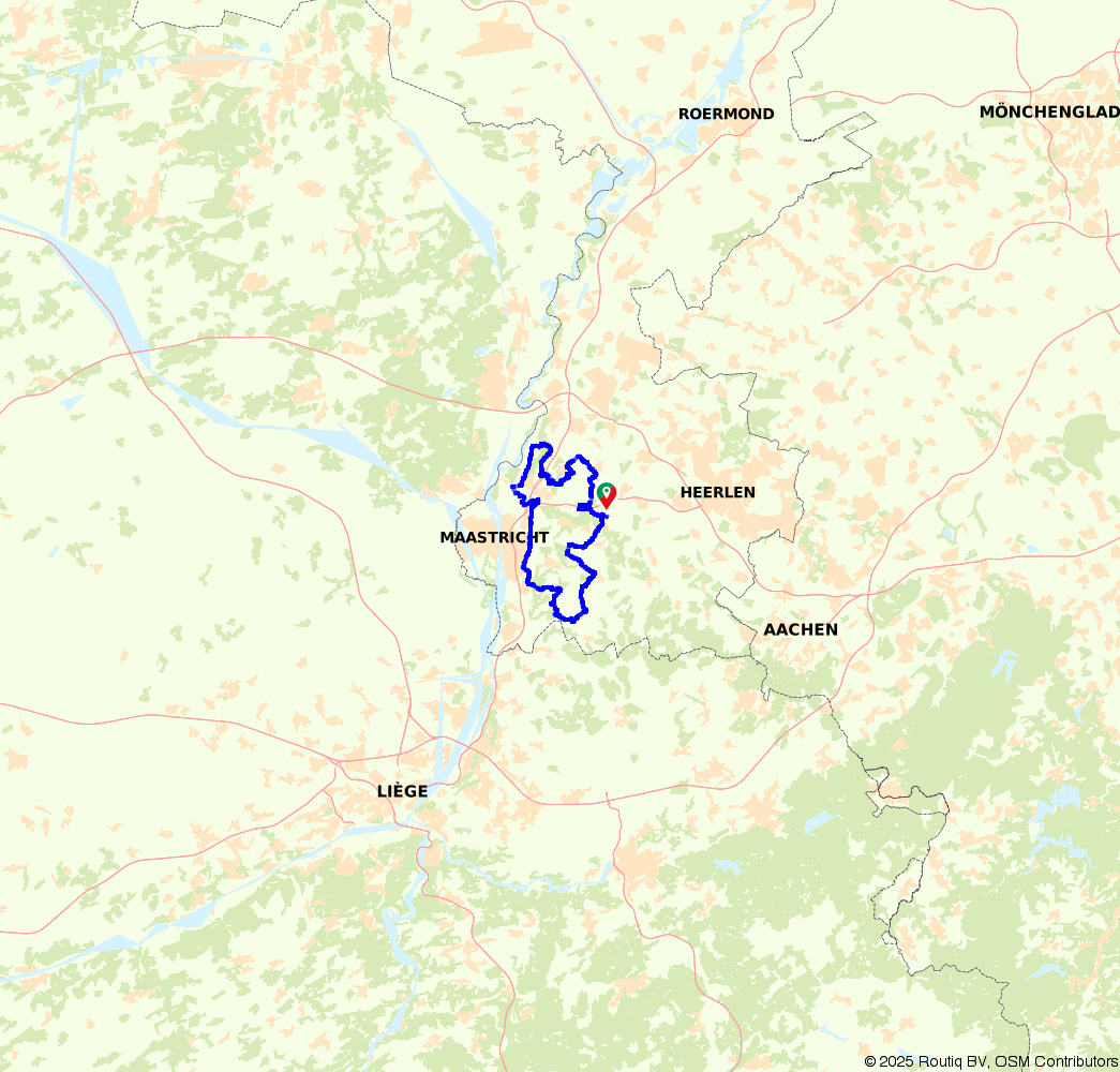 Tour Meersen valkenburg - Valkenburg - Cycling route | Route.nl