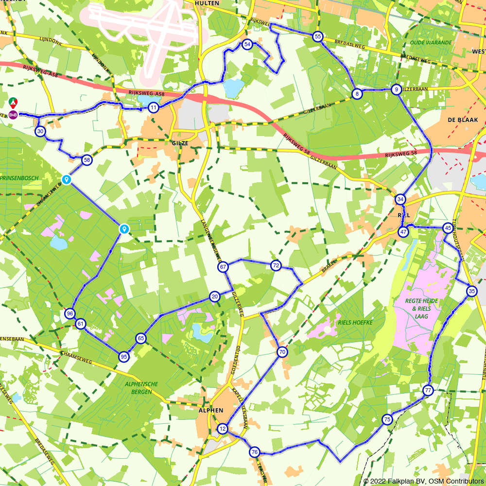 3481024 Cycling through the woods around Gilze