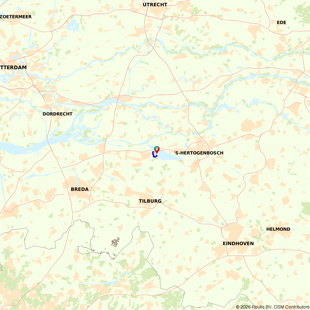 Walking near Drunen - Heusden - Hiking route | Route.nl