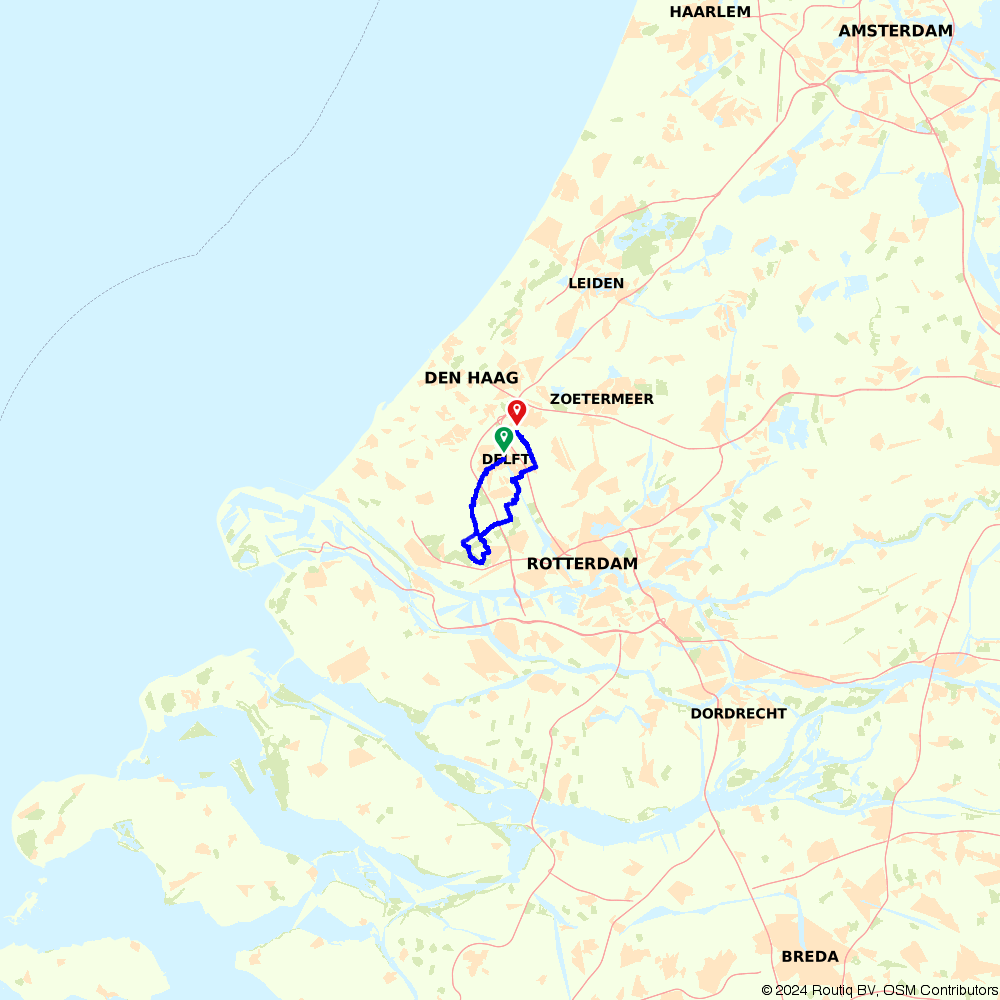 Delft - Delft - Cycling route | Route.nl