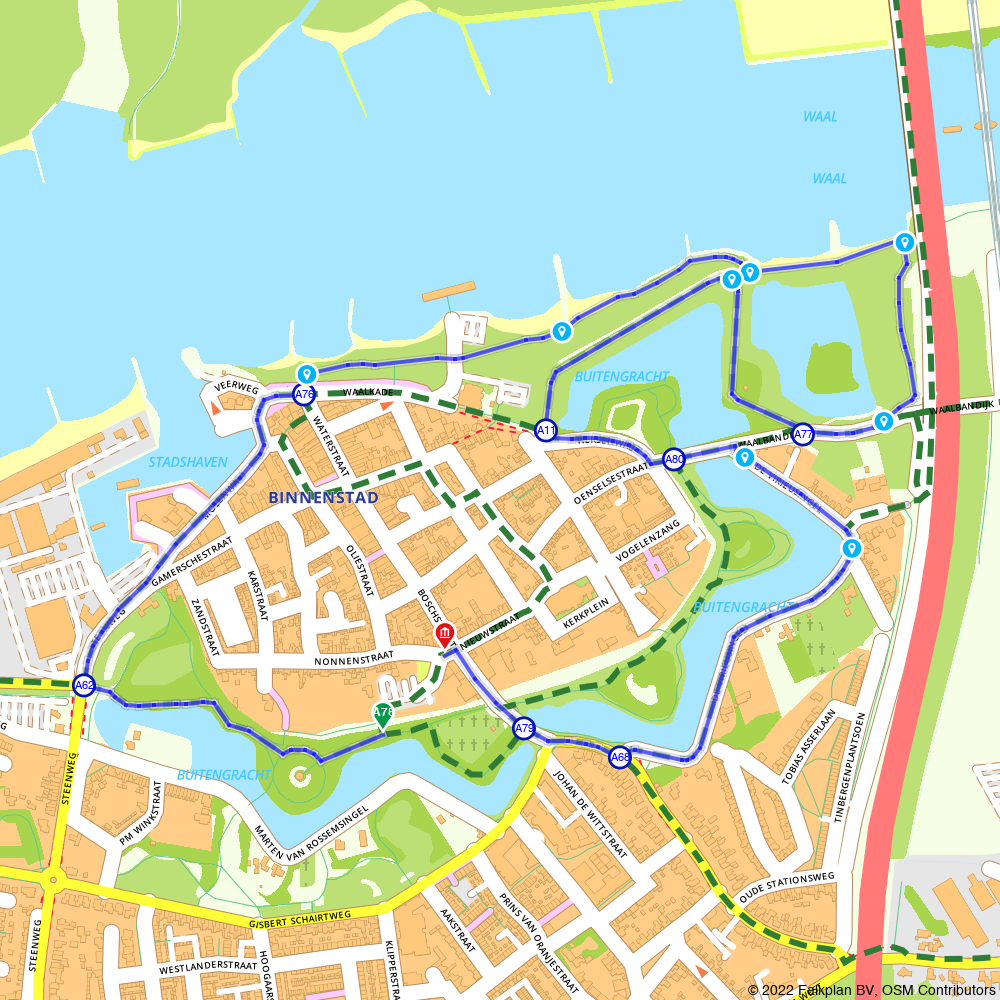 Around Zaltbommel - Zaltbommel - Hiking route | Route.nl