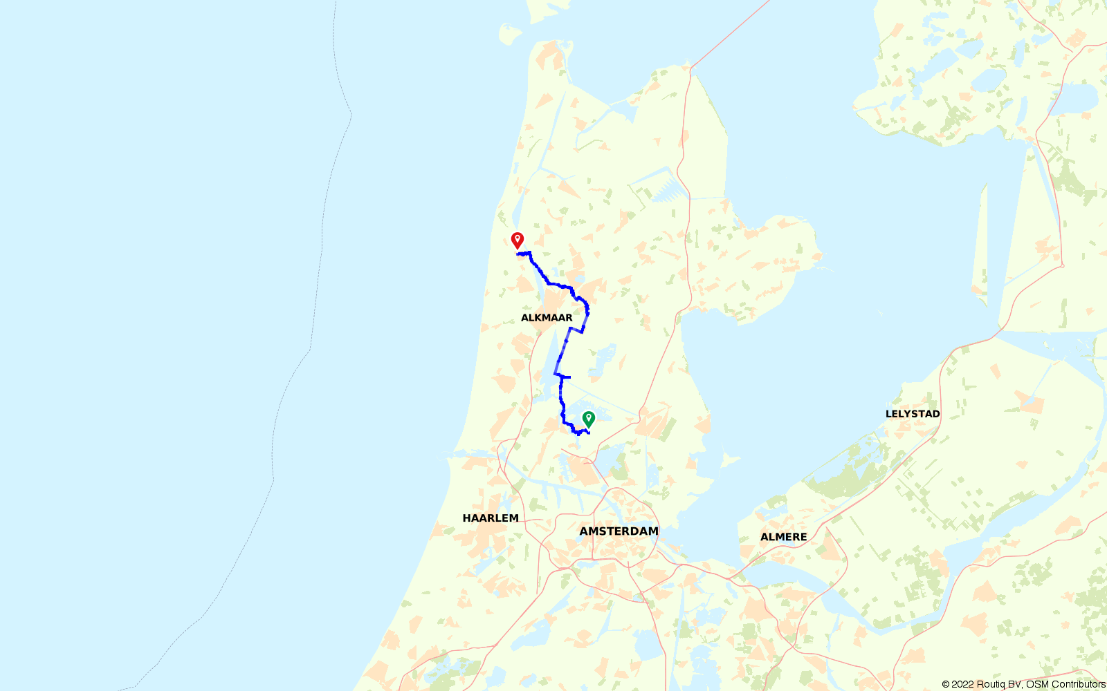 wormer schoorl - Wormerland - Cycling route | Route.nl