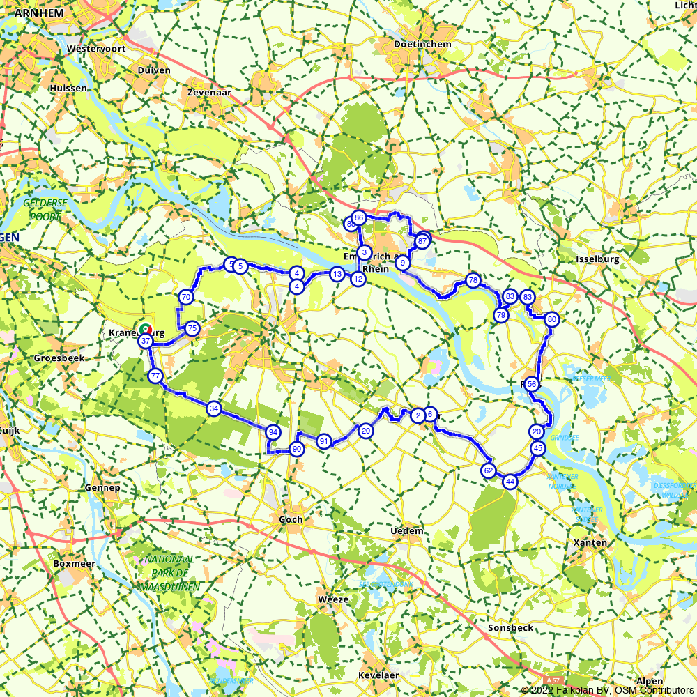 White Mill route 2 - Kranenburg - Cycling route | Route.nl
