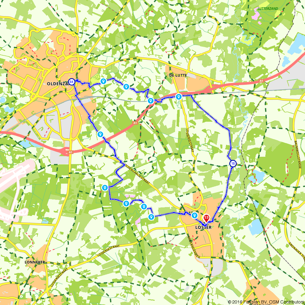 Route door Losser - Losser - Fietsroute | Route.nl