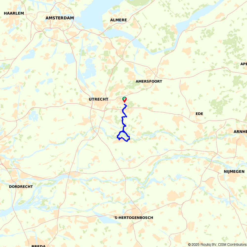 Zeist-Culemborg vv - Zeist - Cycling route | Route.nl