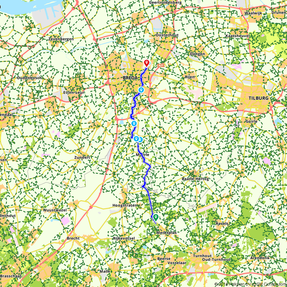 Merksplas to Teteringen - Merksplas - Hiking route | Route.nl
